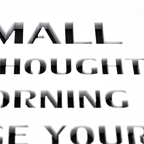 KAUZA Positive Thought Office Decor Inspirational Wall Art Plaques with Sayings Motivational Gifts