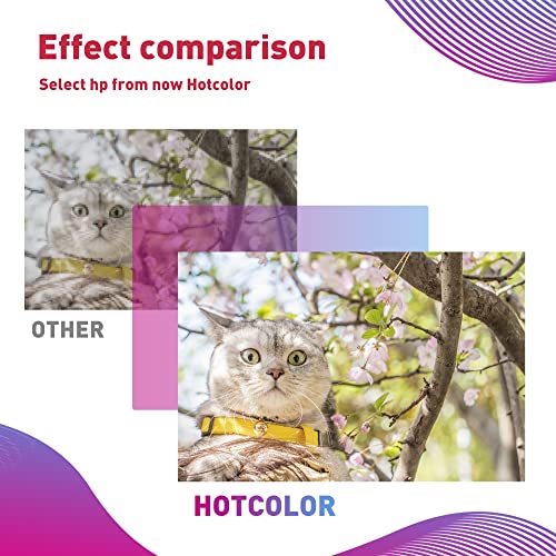 HOTCOLOR Re-Manufactured Ink Cartridge Replacement for HP 02 Black Ink cartridges C8721WN for c5180 c6280 c7280 c8180 D7360 Ink (3Black, 3 Pack)