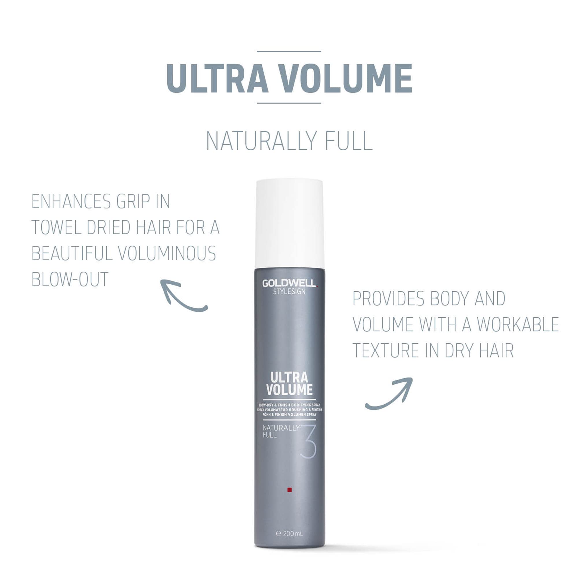 Goldwell StyleSign Ultra Volume Naturally Full Blow-Dry & Finish Bodifying Spray 200mL