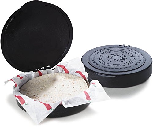 Carlisle FoodService Products 071003 Insulated Hinged Tortilla Server, 7" / 1", Black