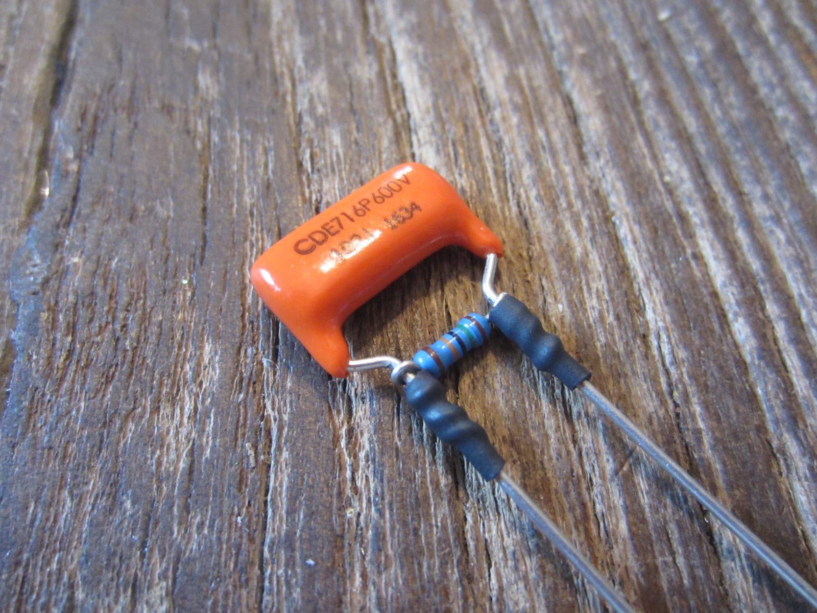 Buhr Electronics Treble Bleed/Volume Mod, Orange Drop 716P .001 µF w/ 150 kΩ Metal Film Resistor