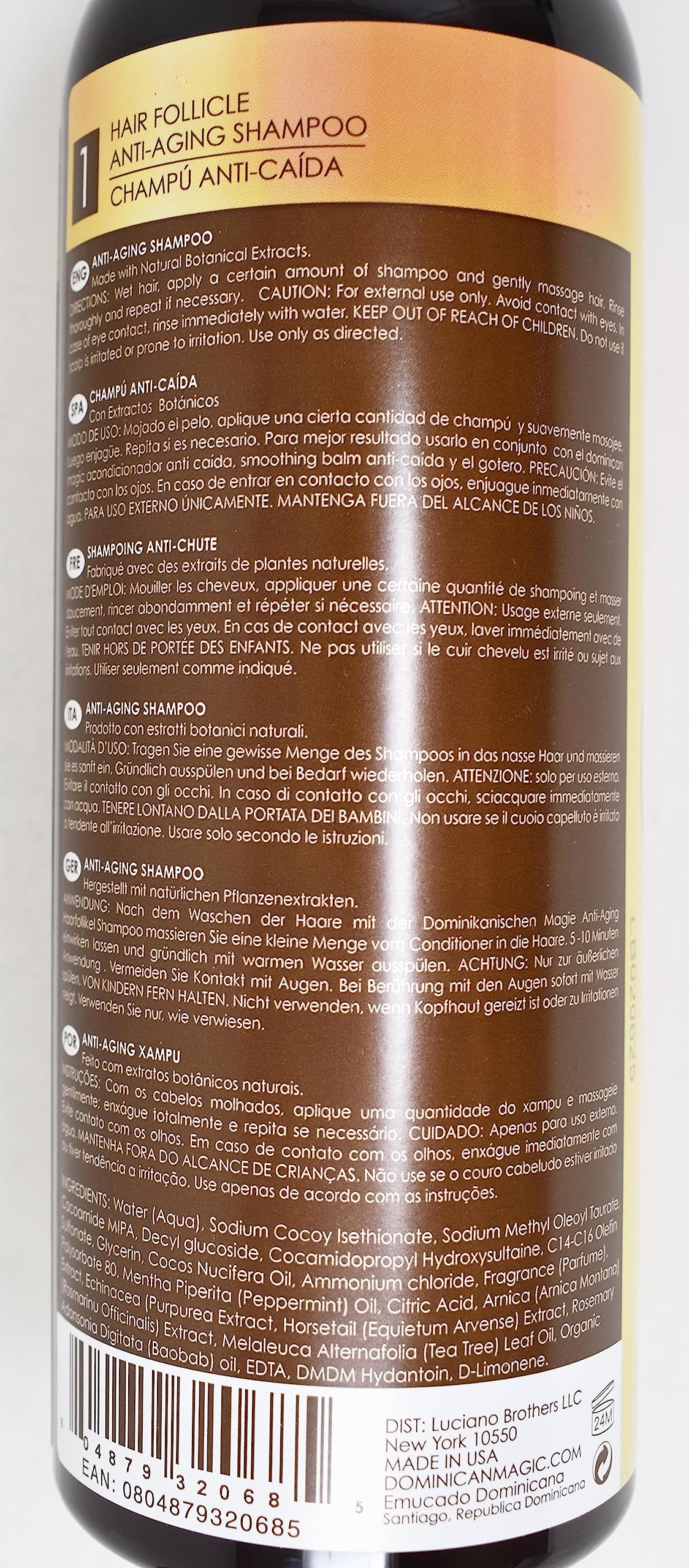 Dominican Magic Hair Follicle Anti-Aging Shampoo & Treatment 15.87oz Duo "Set"