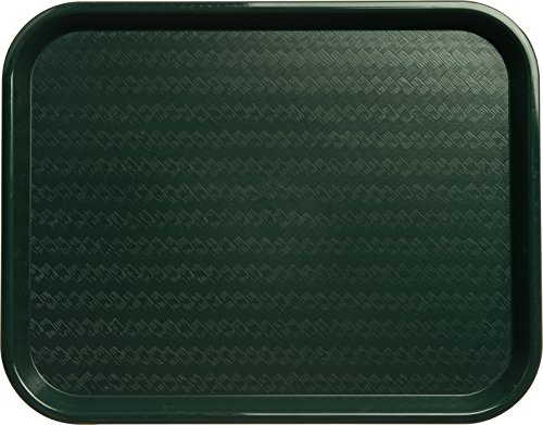 Carlisle FoodService Products Cafe Plastic Fast Food Tray for Cafeteria, 14" x 18", Green