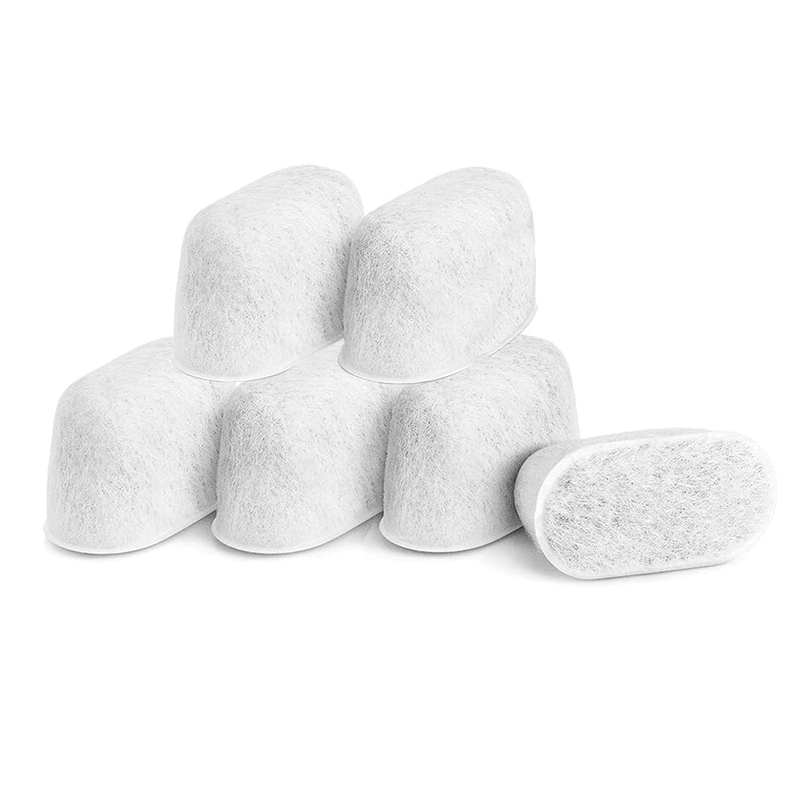 6 Pack Replacement Charcoal Water Filters for Keurig Coffee Maker, Water Filter Refill Cartridges Compatible with 2.0 K-Cup Pod Coffee Brewers, Fit All Keurig Coffee Machine Reservoir Filter Holder