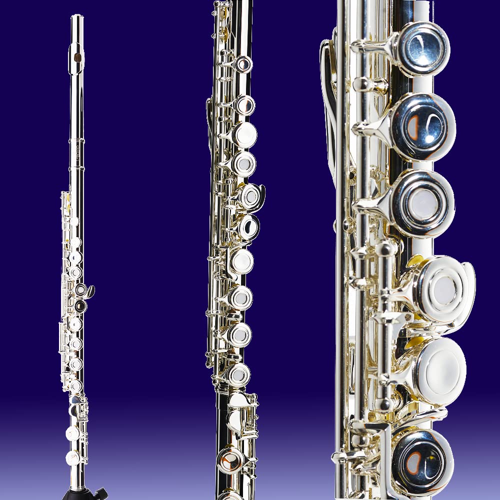 Cecilio Closed Hole C Flute - Musical Instrument, Kids Beginner/Intermediate Flute in Band & Orchestra, Nickel 