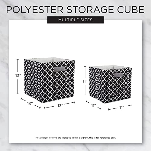 DII Collapsible Polyester Storage Cube, Honeycomb, Gold, Small