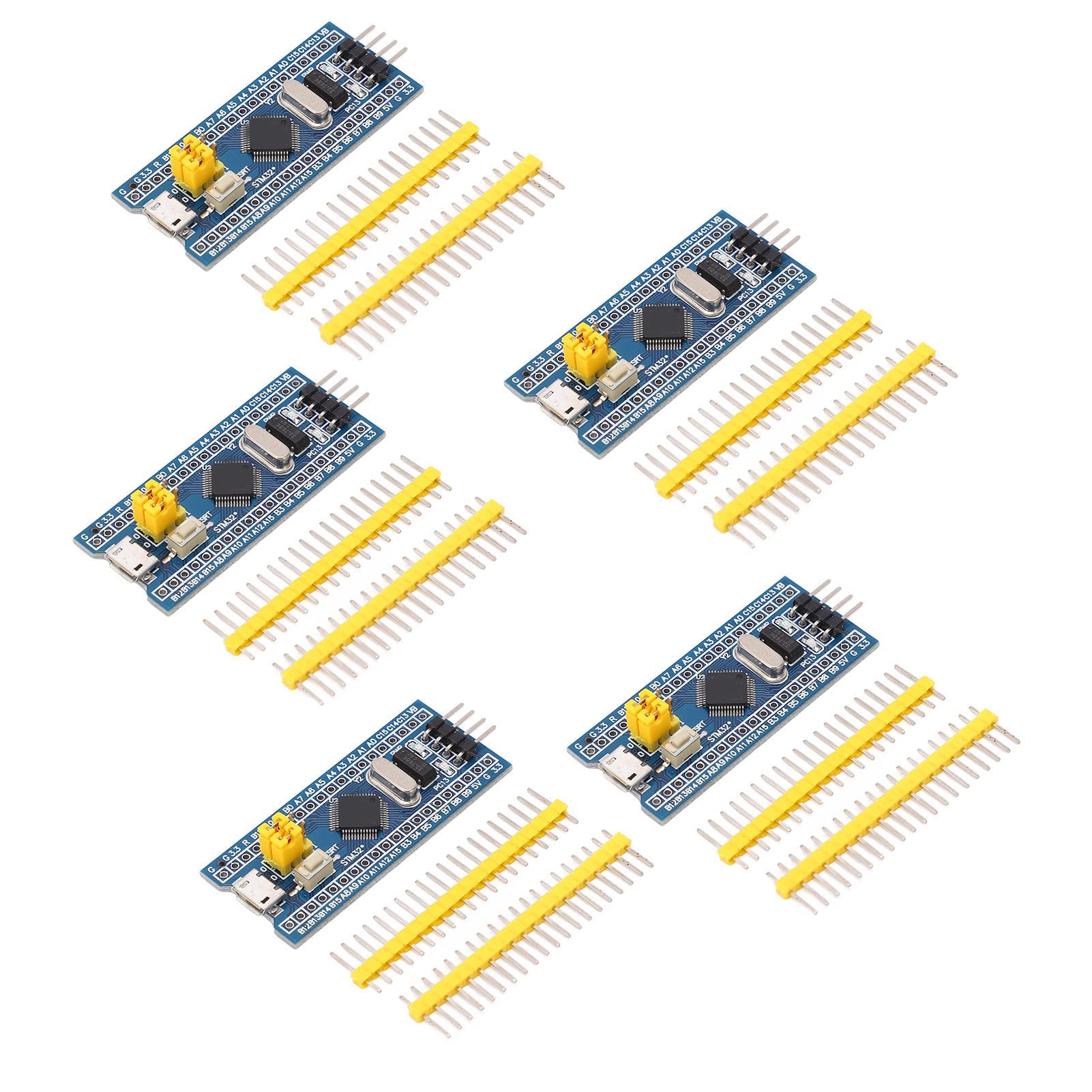 5Pcs ABS System Board Module Core Learning Board Micro USB System Board for DIY Electrical Testing