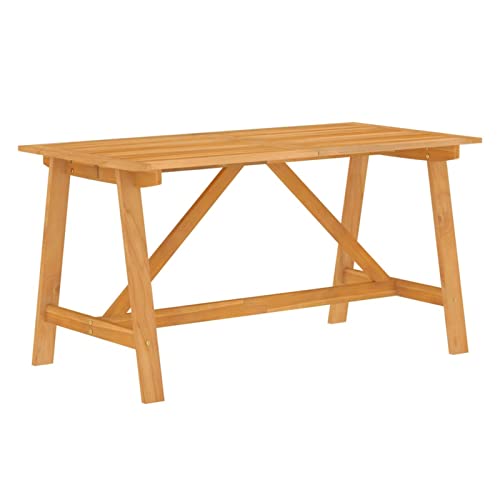Camerina 5 Piece Patio Dining Set Patio Table and Chairs Set Outdoor Patio Dining Set Outdoor Dining Table Set Solid Acacia Wood 3087124