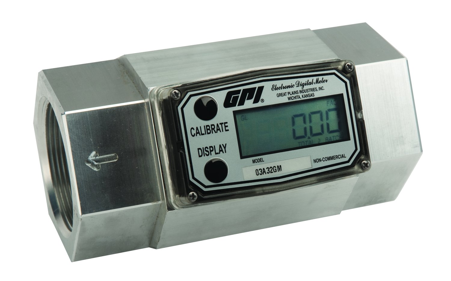 GPI 113900-9502, 03A32GM Aluminum Turbine Fuel Meter, 2-Inch FNPT, 30-300 GPM