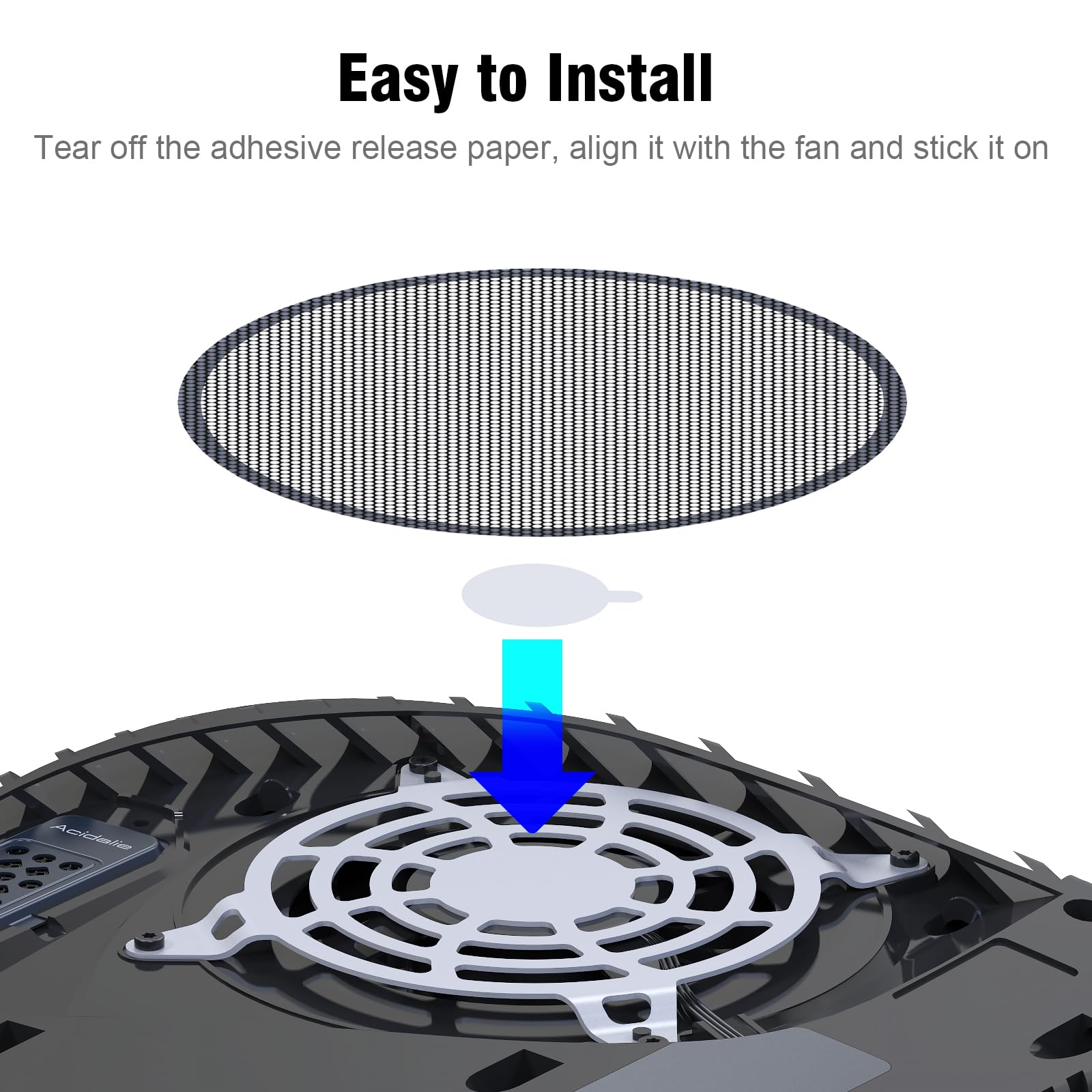 ACIDALIE PS5 fan dust filter-with 4PCS breathable ventilation dust filter- Comes with T8 screwdriver tool