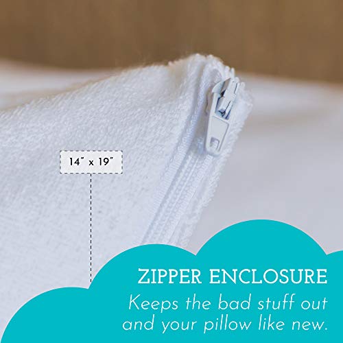 Little Sleepy Head Toddler / Travel Pillow Protector for Pillows 13x18 and 14x19 (1-Pack)
