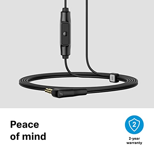 Sennheiser CX 80S In-ear Headphones with In-line One-Button Smart Remote β Black