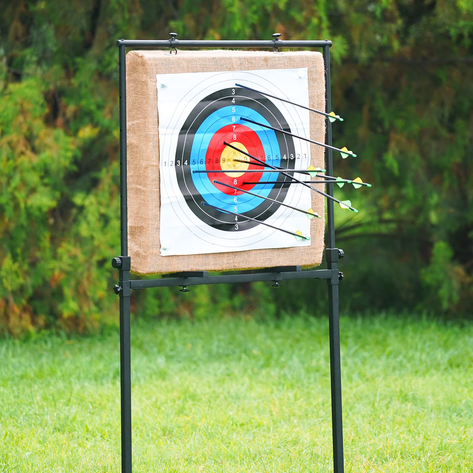 Aimdor Archery Target Heavy Duty Target 27 inch Solid Straw Target Laminated Arrow Target Square Target Practice Target for Compound Bow Crossbow and Recurve Bow