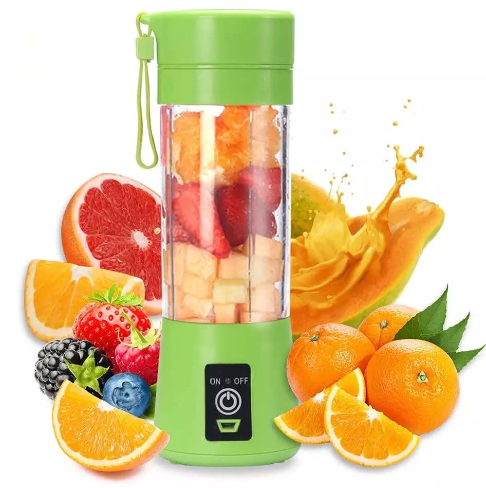 TITANFINITY Portable and Rechargeable Battery Juice Blender, Personal Size Blenders with USB Rechargeable, Mini Juicer Smoothie Blender Travel Size 380ML, Personal Blender for Shakes and Smoothies