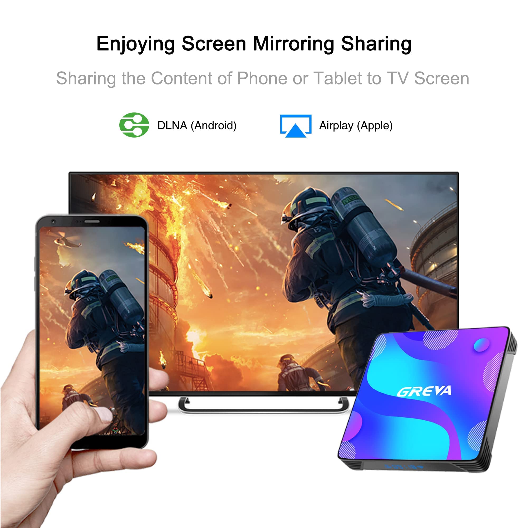 Android TV Box 11.0 Smart TV Box 4GB 32GB Dual Band WiFi Support 4K HDR Smart Streaming Player with Mini Keyboard BT 4.1 H.265 Set Top Box