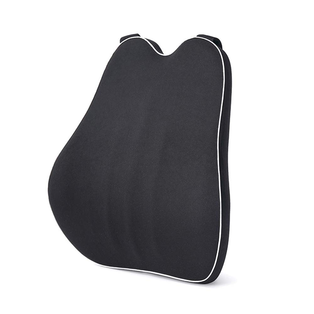 Car Lumbar Support Back Cushion Memory Foam with Back Pain Relief for 200 300 Pacifica DS DS3/CABRIO DS4/crossback DS5 1PCS Black