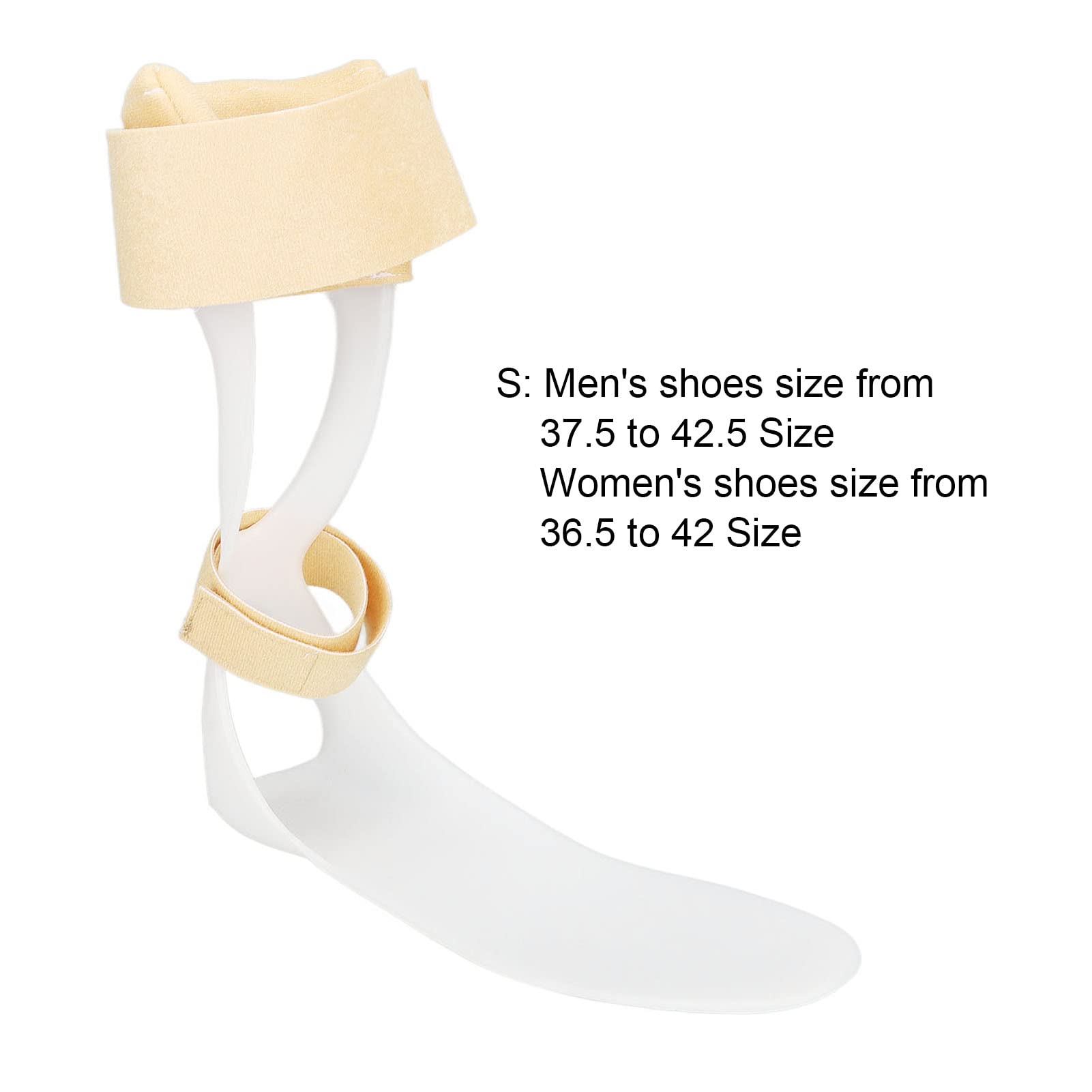 Ankle Support Brace, Ankle Foot Orthosis Support Half Palm Ankle Braces Foot Orthosis Ultra Thin Tailorable Lightweight Drop Foot Stabilizer Sprains Ankle Wrap Support for Ankle Injury (S Right Foot)
