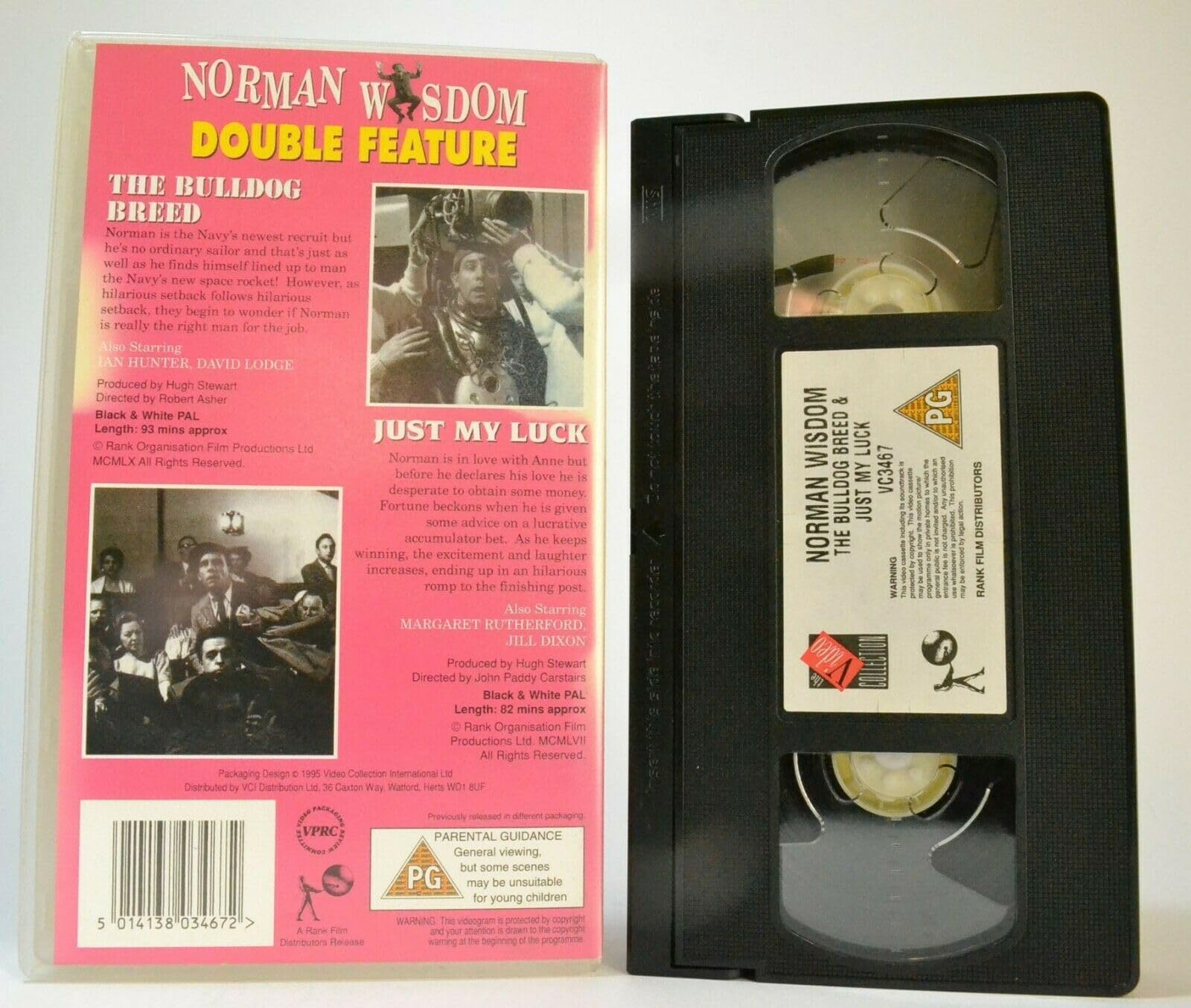The Bulldog Breed / Just My Luck [Norman Wisdom Double Feature] Comedy - Pal VHS