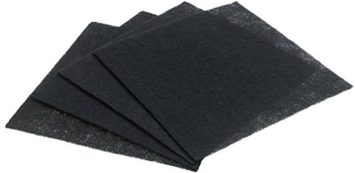 CFS – Pack of 4, Activated Carbon Pad Compatible with AQS 15 Models – Fresh & Filtered Air for Indoor, and Home – Carbon Air Filter Sheet – Black