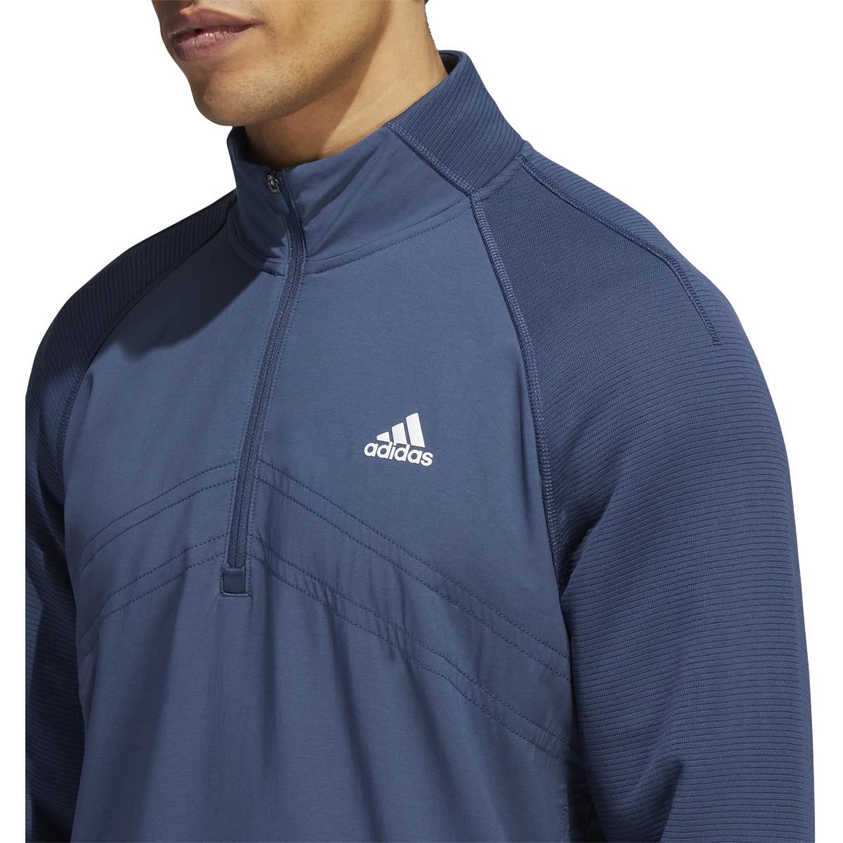 adidas Fleece Quarter Zip Mens Golf Pullover M