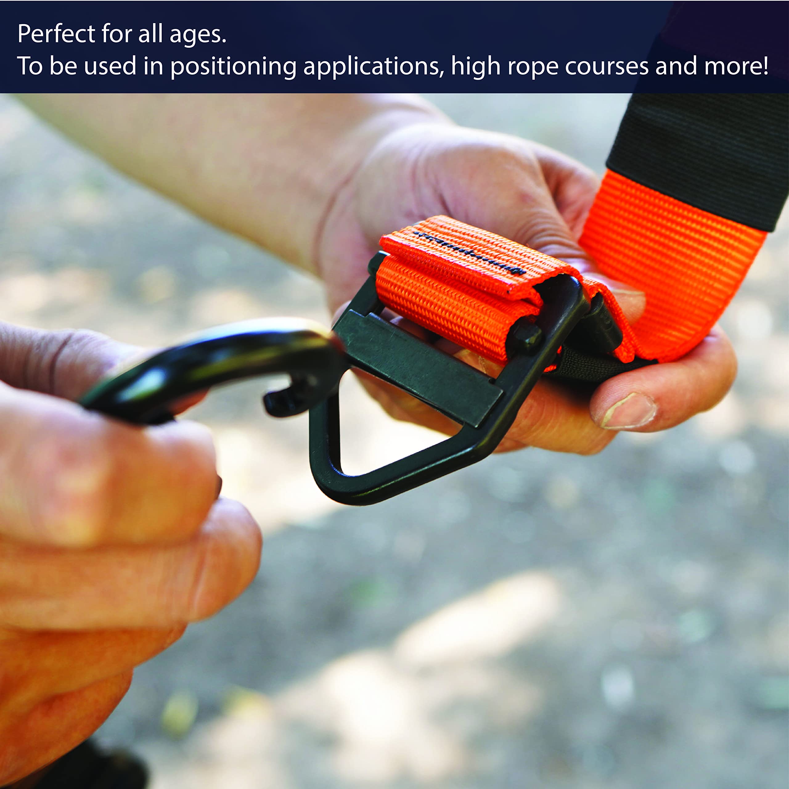 Fusion Adjustable Lanyard with D-Ring, Orange,30 INCHES (TZP-16-3)