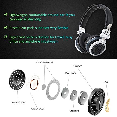 Hisonic HS1709 Open Back Wireless Stereo Bluetooth Noise Cancelling Headphones