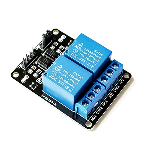 5V two/2-Channel Relay Module Shield ARM PIC AVR DSP Electronic 10A Raspberry Pi Relay Shield 4 Channel 8 Channel Relay Module (Color : 2 Channel Relay)