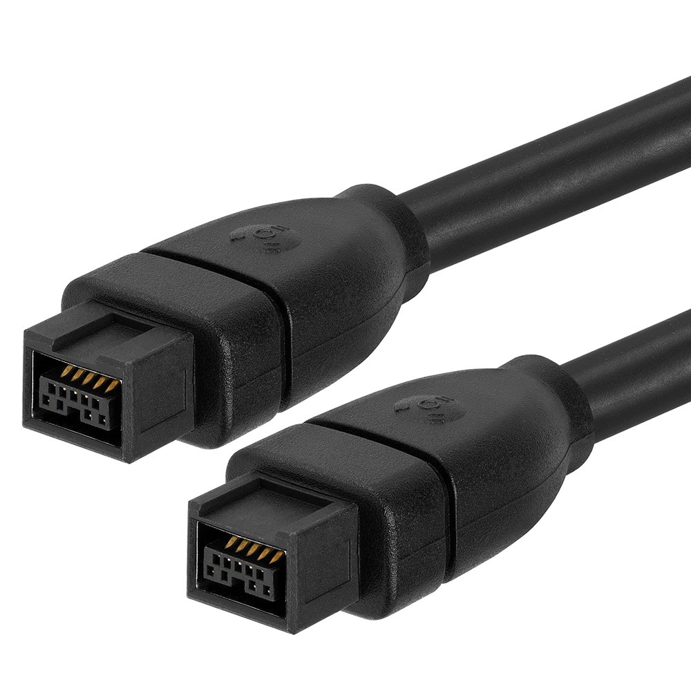 Cmple - 9 PIN/ 9PIN BETA FireWire 800 - FireWire 800 Cable - 3FT, Black