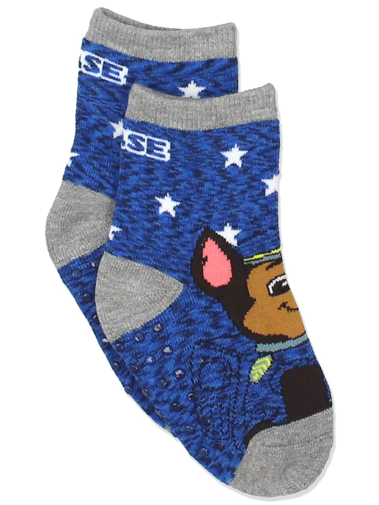 Paw Patrol Boys Girls 7 pack Socks with Grippers (Shoe: 7-10 (Sock:4-6), Grey/Multi)