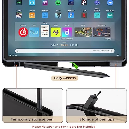 CoBak Case for All-New Amazon Fire Max 11 Tablet 2023 Release with Built-in Pencil Holder,Multi-Viewing Angles, All New PU Leather Smart Cover with Auto Sleep Wake Feature for Fire Max 11 Tablet