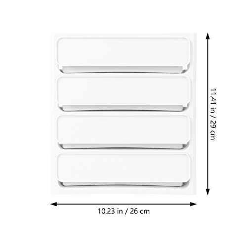 Cabilock Desktop Storage Drawer 4 Tier Desk Organizer Multi Functional Personal Organizer Mini Sliding Drawers Heavy Duty Plastic Containers for Storing Jewelry Makeup Arts Craft Stationery White