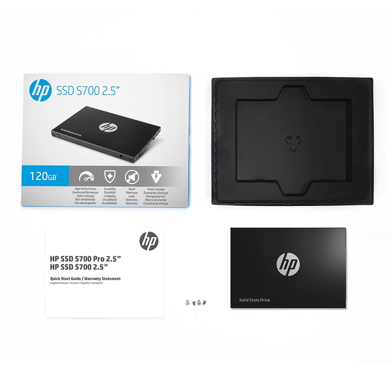 HP SSD S700 Series 120GB 2.5 Inch SATA3 Solid State Drive, Bulk (3D TLC)