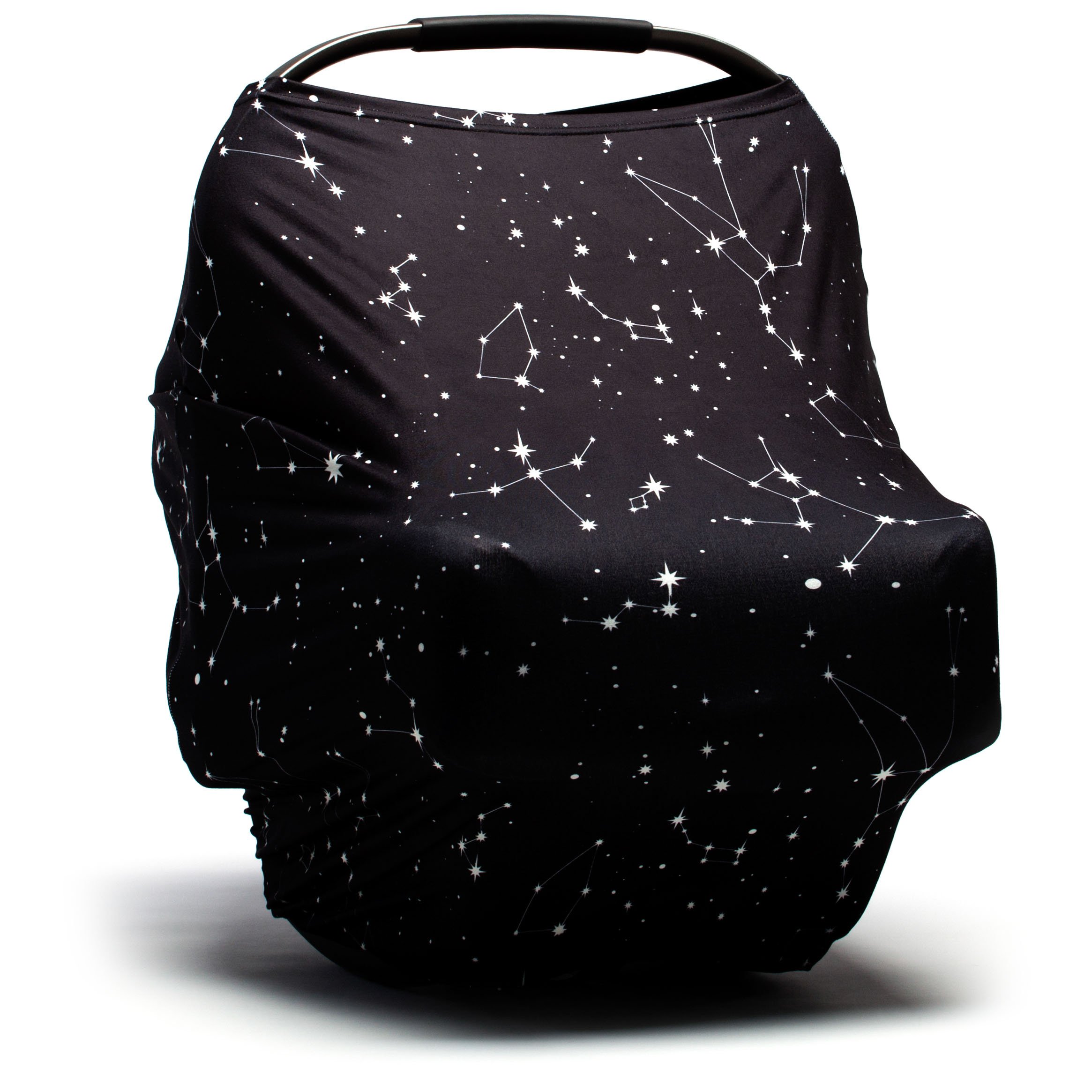 Moody Park Baby - Baby Carseat Cover - Ultra Soft and Stretchy Nursing Cover - 6-in-1 Multi-Use Carseat Cover Boy - Essentials for Baby Boy Baby Girl or Gender Neutral (Constellation)