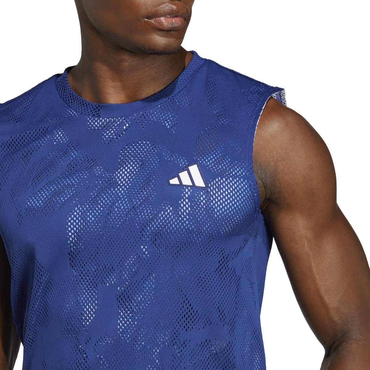 adidas Melbourne Sleeveless Tee Victory Blue MD