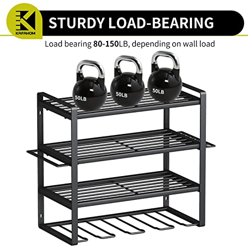 Power Tool Organizer, 4 Layers Garage Tool Organizers and Storage,Drill Holder Wall Mount, Storage Rack for Cordless Drill, Heavy Duty Tool shelf with Screwdriver Holder/Pliers Holder/Hammer Holder