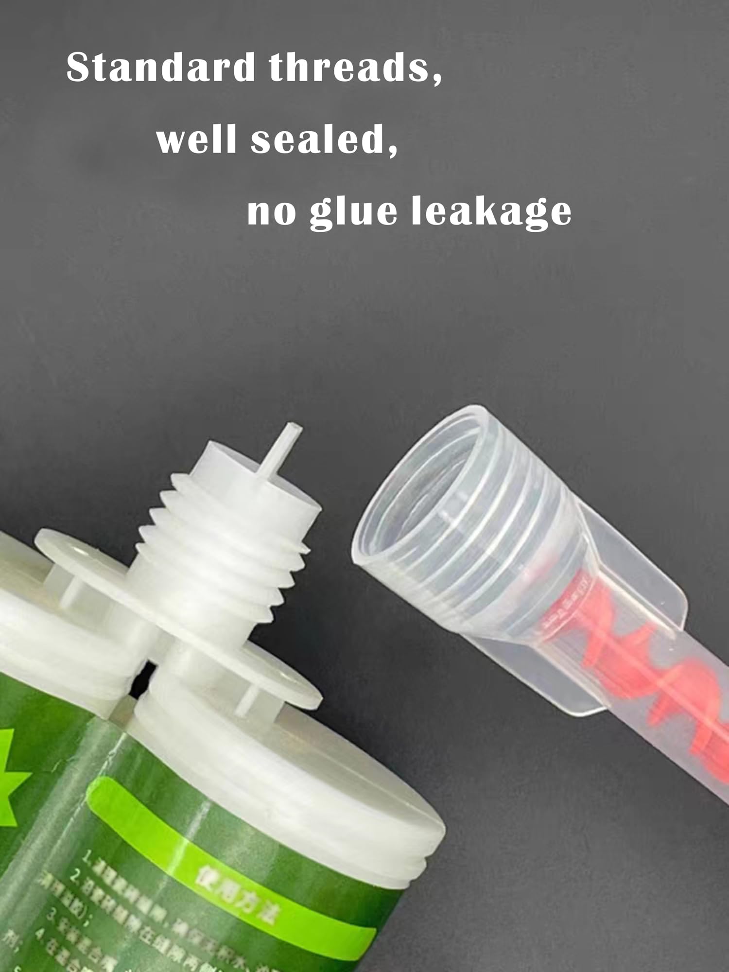 ANZHUO Dual Barrel Mixing Nozzle, 20 Double epoxy Spray Gun nozzles, Suitable for 200ml and 400ml Manual Ink cartridges (20 Pieces)