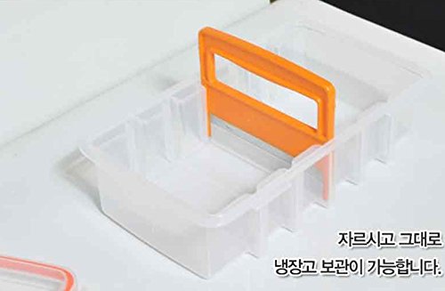 Kimchi Cutter, Food Cutting Storage, Storage+Knife+Cutting Board , Cutting and Storing food at the Same Time, Easily Cut the Meat, Kimchi, Etc with the Storaging, Made in Korea