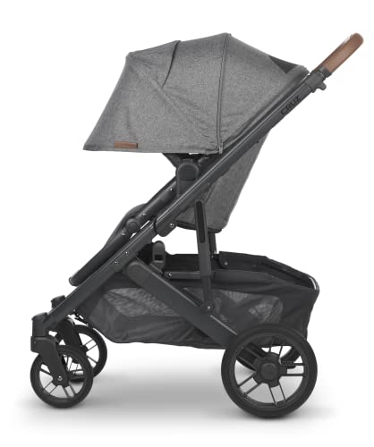 Cruz V2 Stroller - Greyson (Charcoal Melange/Carbon/Saddle Leather) + MESA V2 Infant Car Seat - Jake (Charcoal)