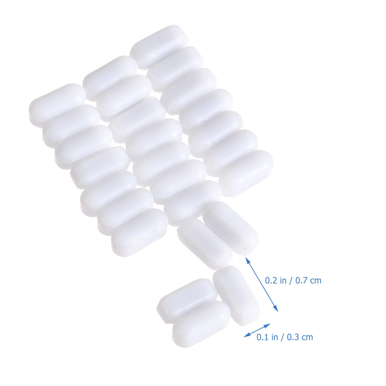 VILLCASE Magnetic Stir Bar Set, Stir Plate PTFE Stirrer Mixer Stir Bar, Stir Rod Magnetic, Laboratory Bar, Stir Plate Magnet Stick (25 Pieces,7mm/ 0.2 Inch)