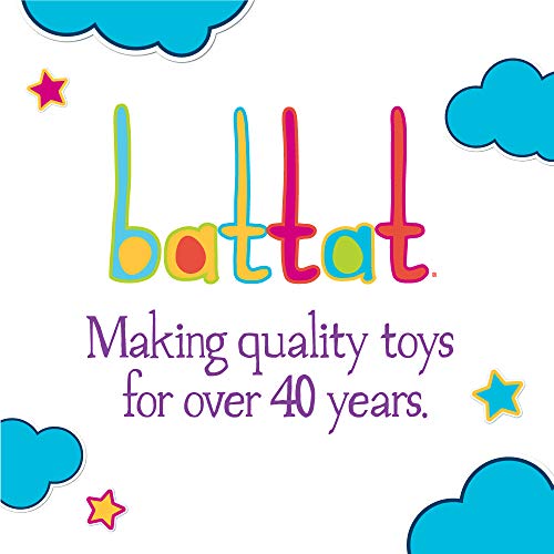 Battat – Sort & Stack Combo – 17-Piece Sensory Sorting Set – Activity Cube With Bead Maze – Educational & Dexterity Toys – 2 Years + – Shape Sorter Cube + Stacking Rings