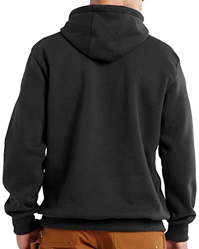 Carhartt Men's Rain Defender Loose Fit Heavyweight Sweatshirt, Black, Large