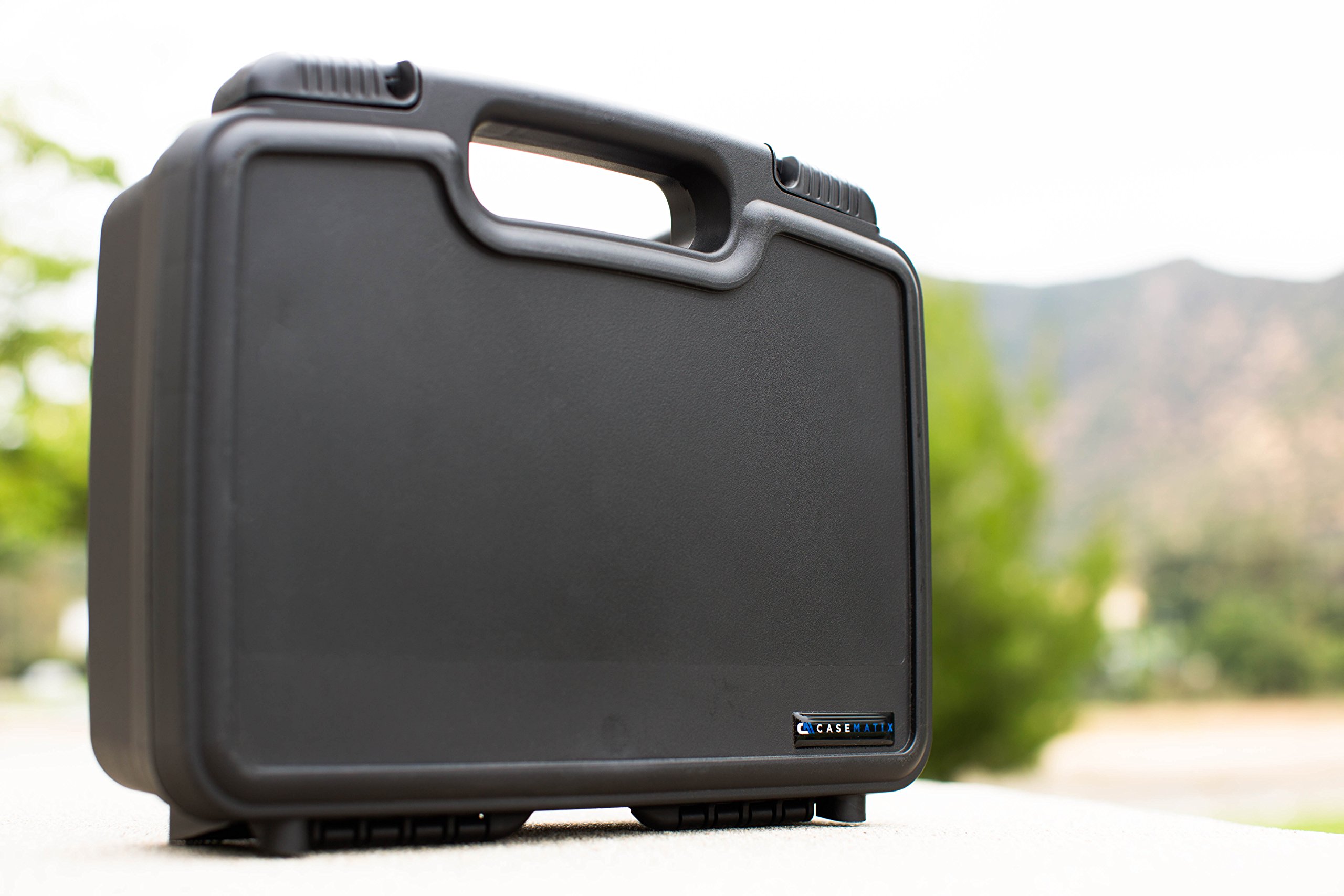 CASEMATIX Portable Recorder Case Compatible with Tascam Portacapture X8, DR-05x Dr-40x 22L 100MK 100MKiii 44WL Recorder, Mini Tripod, Adapter, Mic Windscreen and More - Customizable Hard Case Only