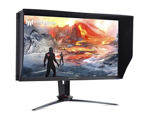 Acer Predator XB273K Gpbmiipprzx 27" UHD (3840 x 2160) IPS NVIDIA G-SYNC Compatible Monitor with VESA Certified DisplayHDR 400, Quantum Dot, 144Hz, DCI-P3, Delta E<1 (Display Port & HDMI Port), Black