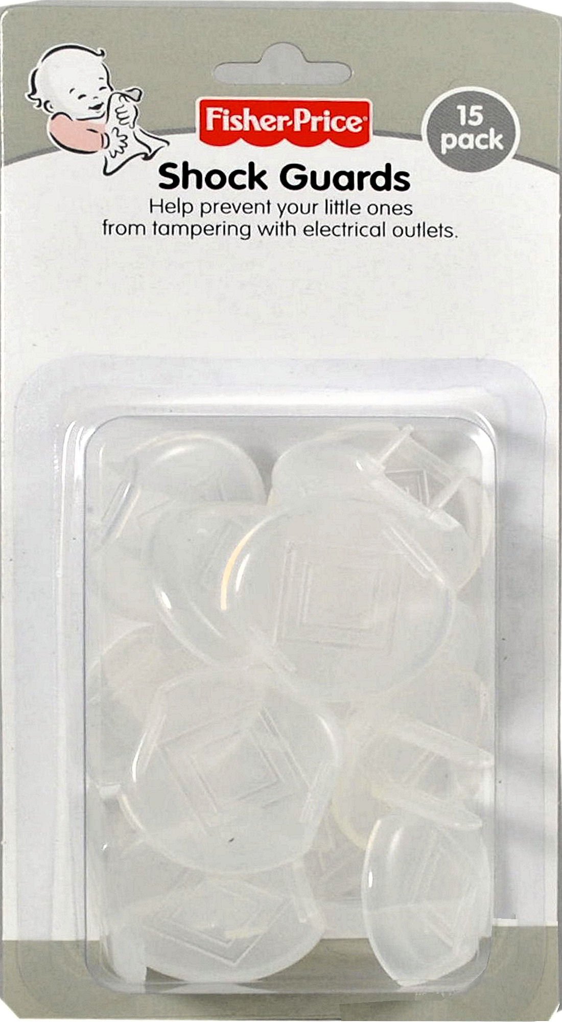 Fisher Price Shock Guards Child Safety Outlet Covers (15 Count)