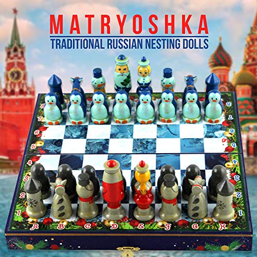 Chess for Kids - Christmas Chess Board for Kids - Childrens Games - Wizard Chess Set for Kids