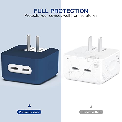 6 Pack Case Compatible with Apple 35W Dual USB-C Port Compact Power Adapter Case Colorful Cover (Compact)