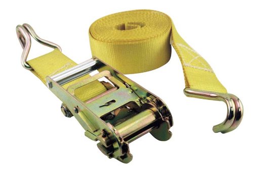 Erickson 52300 Yellow 2" x 15' Medium Duty Ratcheting Tie-Down Strap