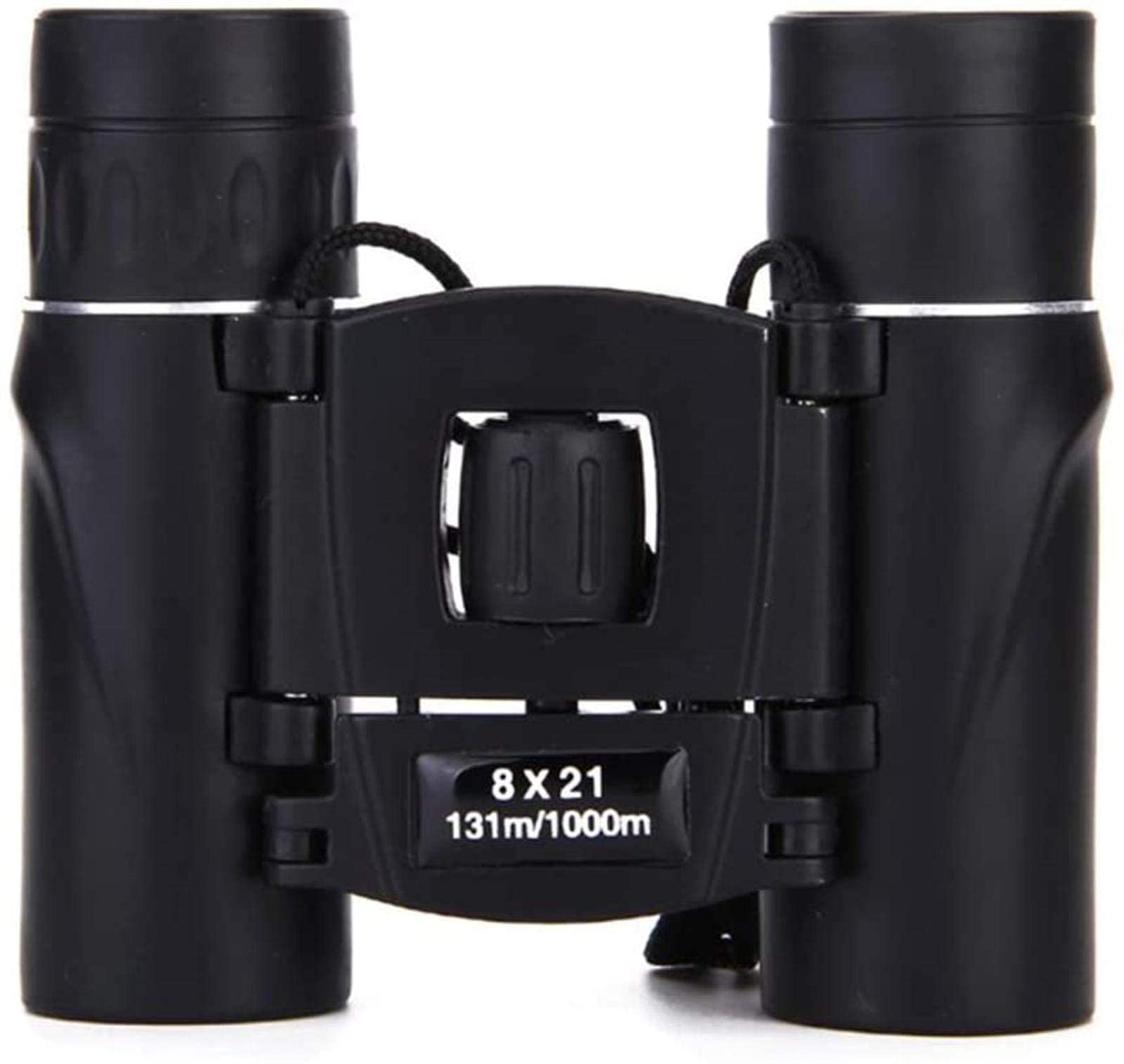 8X21 Zoom Binoculars Long Range 1000M Concert Folding Portable HD Green Film Mini Pocket Telescope FMC Optics BAK4 Prism