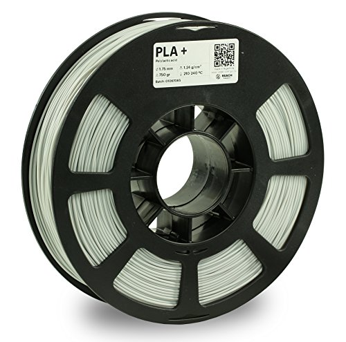 KODAK PLA Plus 3D Printer Filament,1.75mm +/- 0.02 mm, 750g (1.7lbs) Spool, Silver