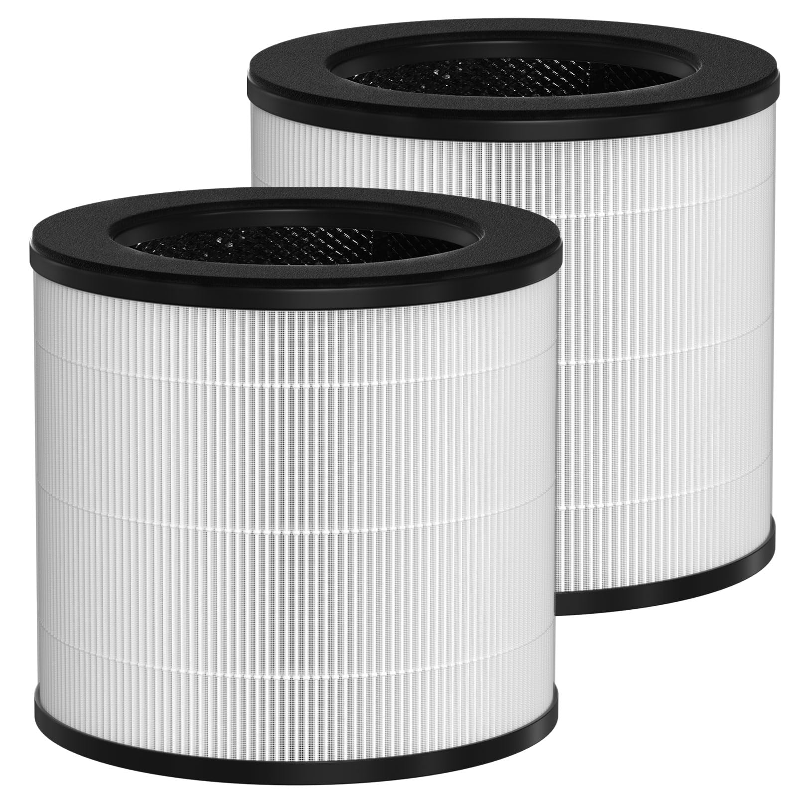 608/320 HEPA Filter Replacement Compatible with Okaysou Cayman 608/320 Air Cleaner Purifier, 3-In-1 True HEPA with High-Efficiency Activated Carbon, 2 Pack